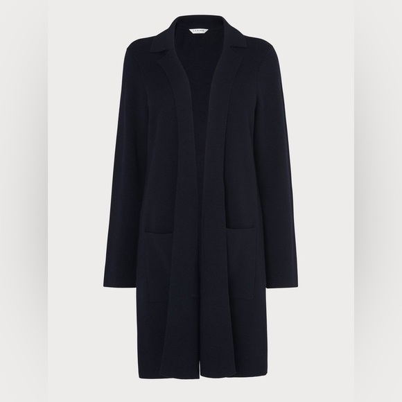 LK Bennett | Jackets & Coats | Lk Bennett Lamina Knit Wool Long ...